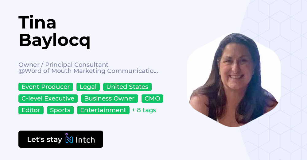 Tina Baylocq - Owner / Principal Consultant, Word of Mouth Marketing ...
