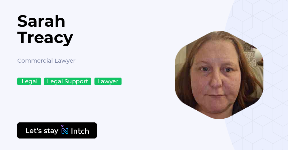 Sarah Treacy - Commercial Lawyer, | Intch