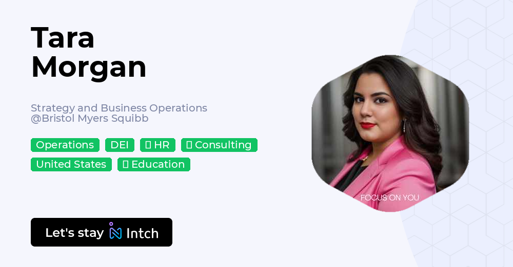 Tara Morgan - Strategy and Business Operations, Bristol Myers Squibb ...