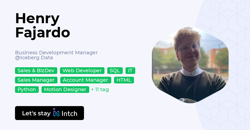Henry Fajardo - Business Development Manager, Iceberg Data | Intch