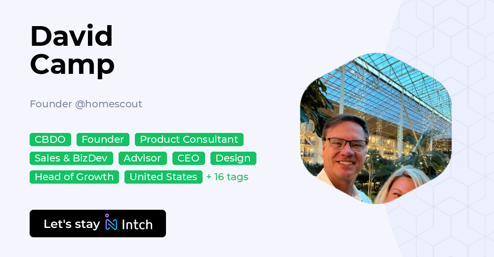 David Camp - Founder, homescout | Intch