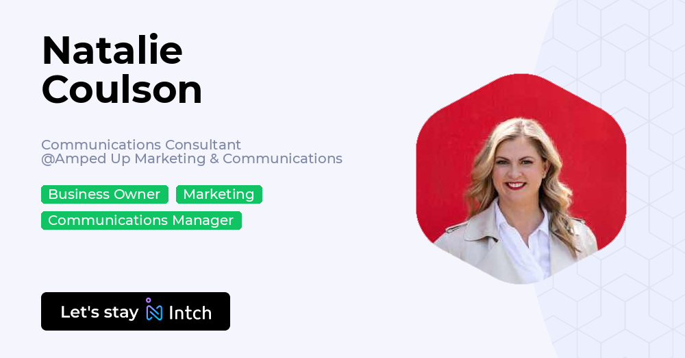 Natalie Coulson - Communications Consultant, Amped Up Marketing ...