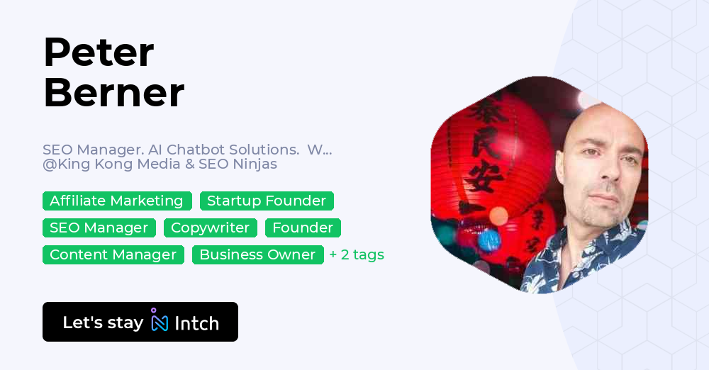 Peter Berner - SEO Manager. AI Chatbot Solutions. Web Designer., King Kong Media & SEO Ninjas ...