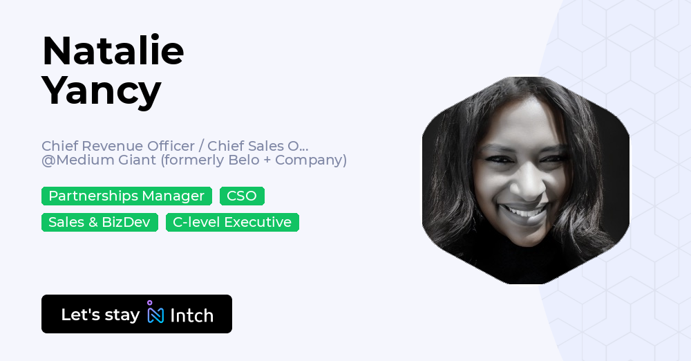 Natalie Yancy - Chief Revenue Officer / Chief Sales Officer, Medium ...