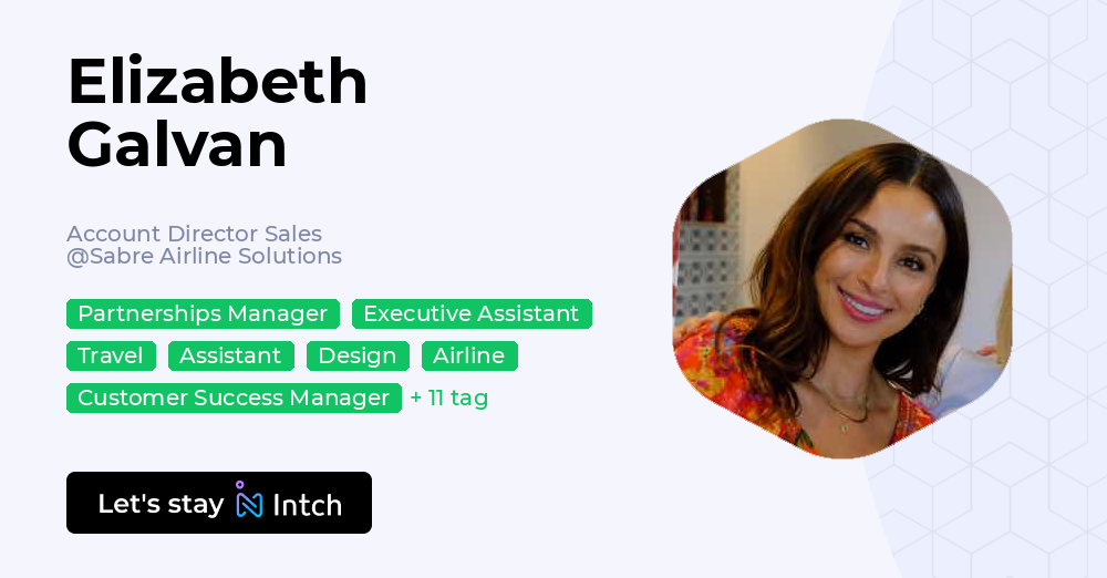 Elizabeth Galvan - Account Director Sales, Sabre Airline Solutions | Intch