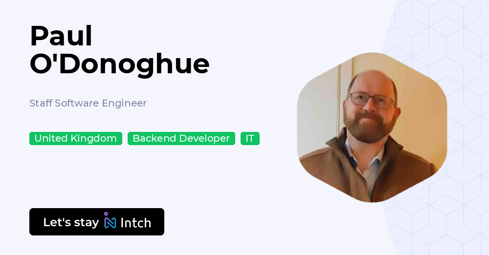 Paul O'Donoghue - Staff Software Engineer, | Intch