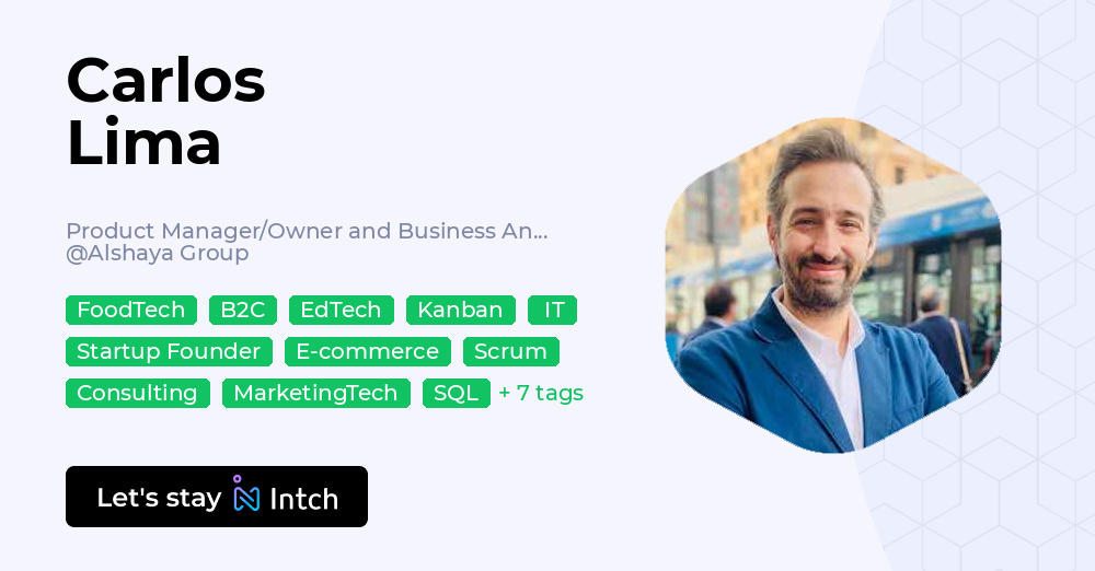 Carlos Lima - Product Manager/Owner and Business Analyst, Alshaya Group ...