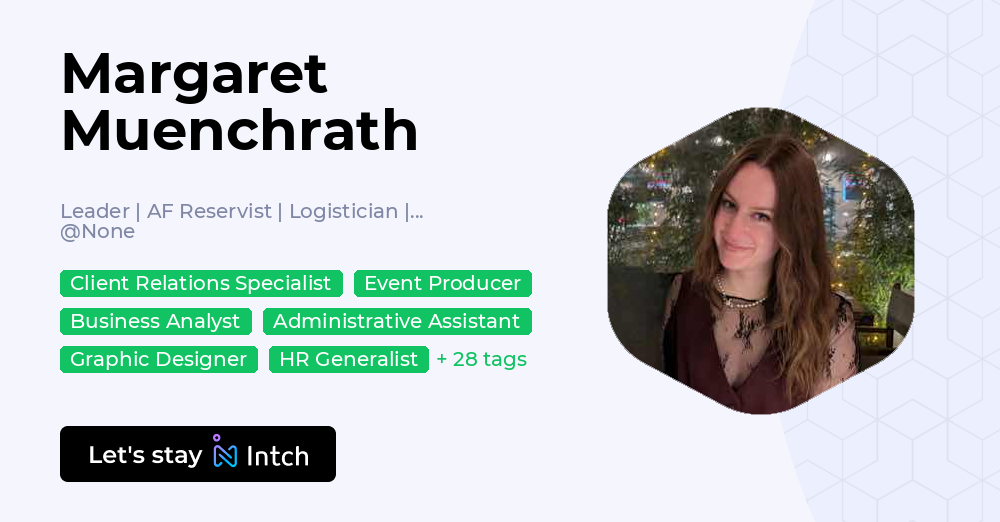 Margaret Muenchrath - Leader | AF Reservist | Logistician | Creator ...