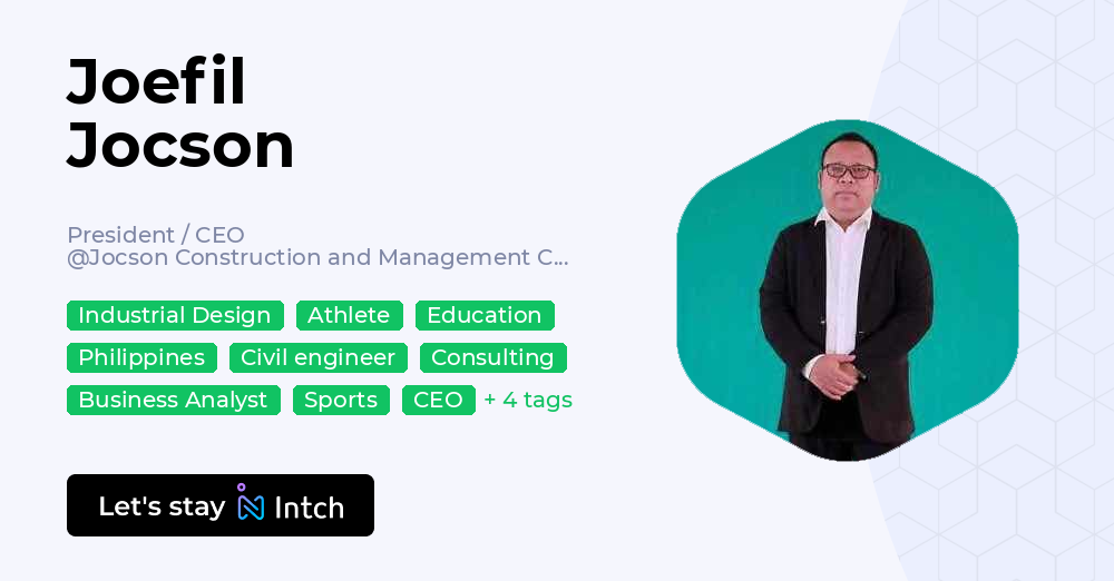 Joefil Jocson - President / CEO, Jocson Construction and Management ...