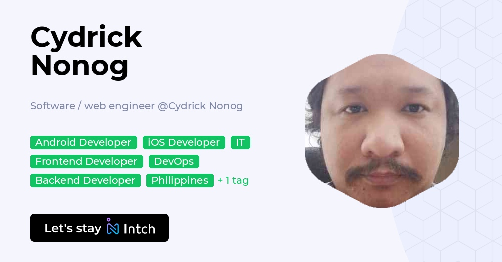 Cydrick Nonog - Software / web engineer, Cydrick Nonog | Intch