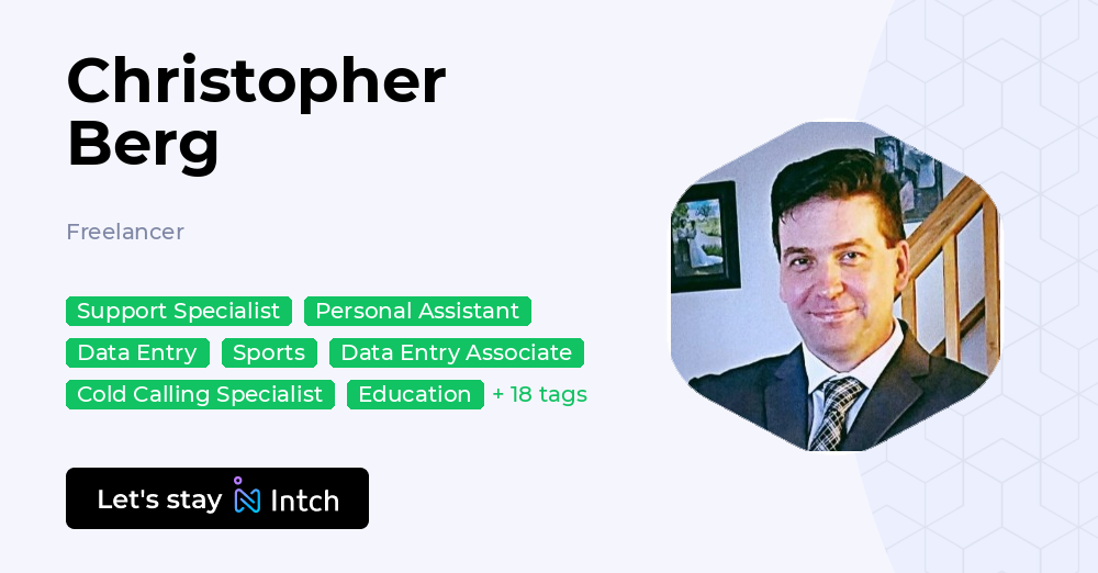 Christopher Berg - Freelancer, | Intch