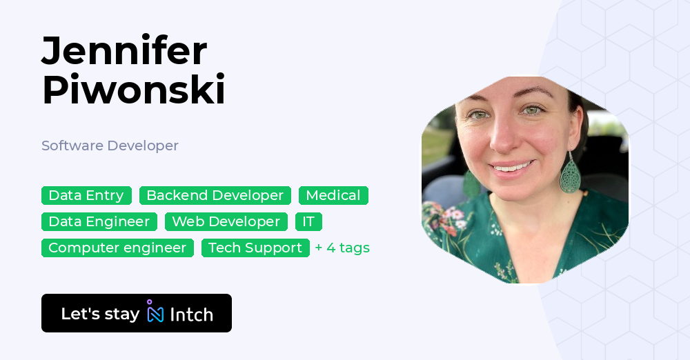 Jennifer Piwonski - Software Developer, | Intch