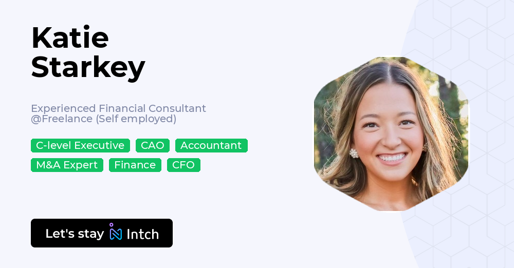 Katie Starkey - Experienced Financial Consultant, Freelance (Self ...