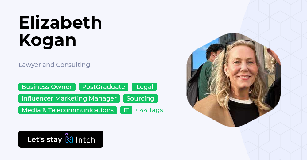 Elizabeth Kogan - Lawyer and Consulting, | Intch