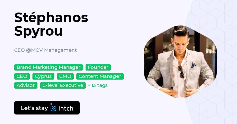 Stéphanos Spyrou - CEO, MOV Management | Intch