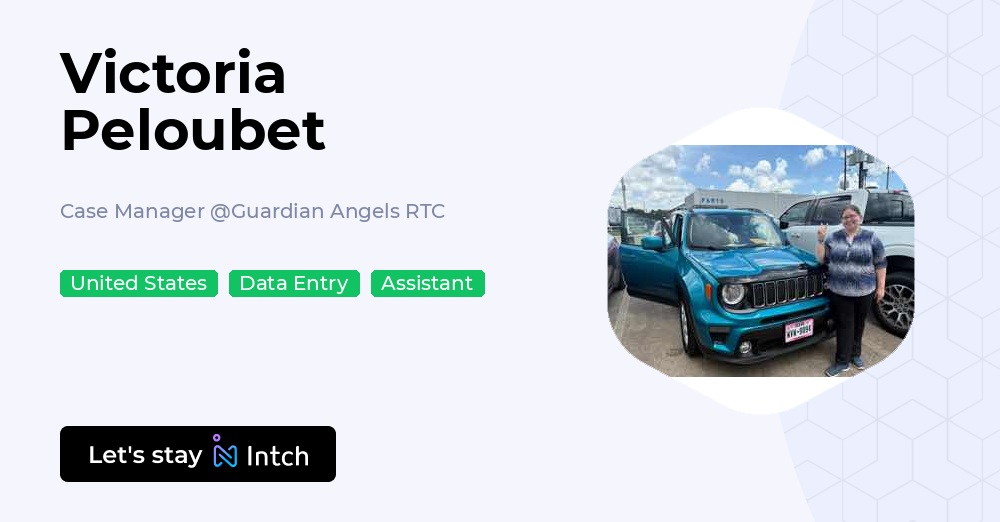 Victoria Peloubet - Case Manager, Guardian Angels RTC | Intch