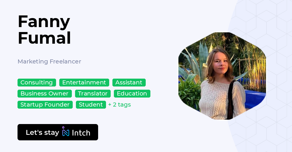 Fanny Fumal - Marketing Freelancer, | Intch