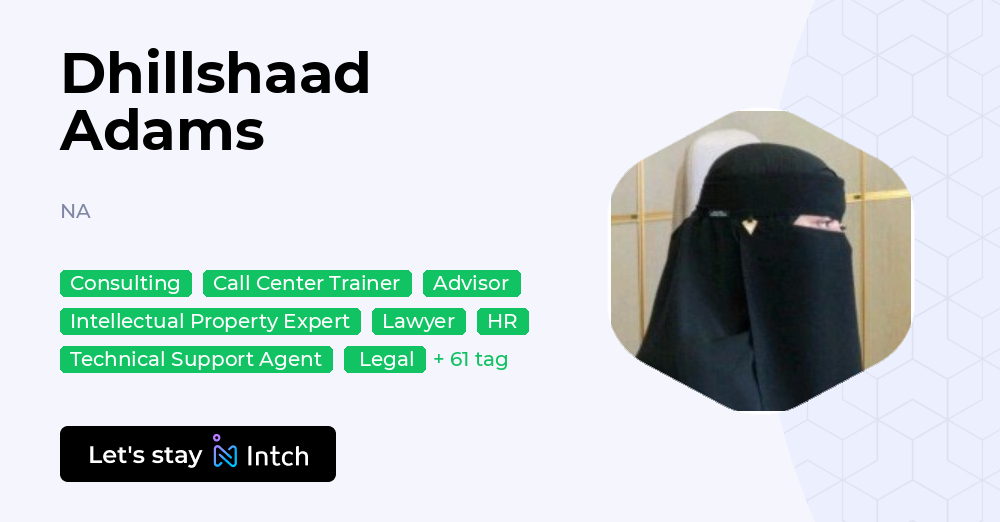 Dhillshaad Adams - NA, | Intch