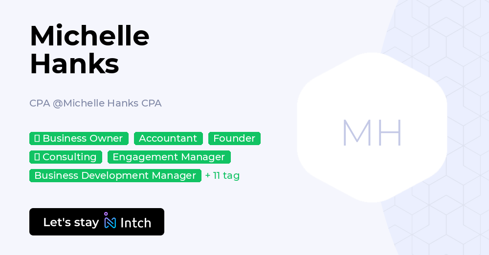Michelle Hanks - CPA, Michelle Hanks CPA | Intch