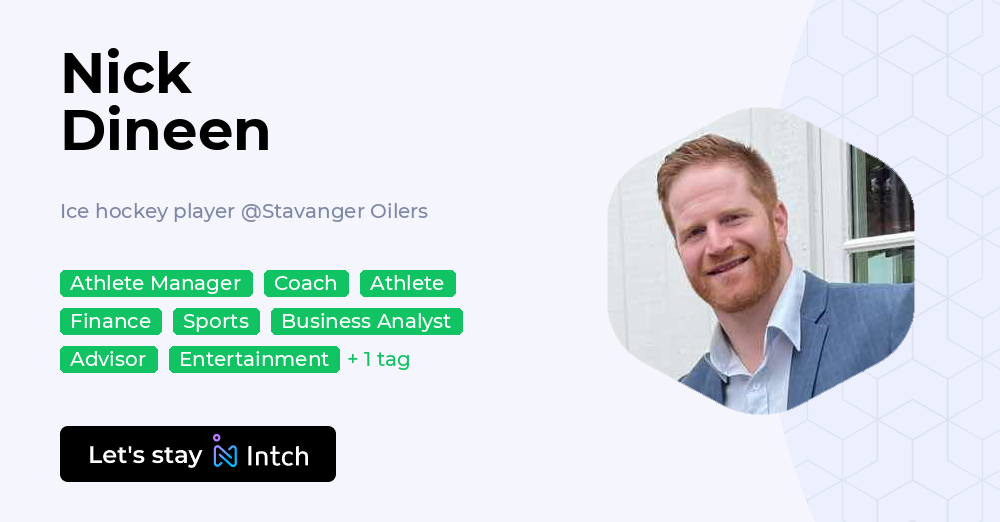 Nick Dineen - Ice hockey player, Stavanger Oilers | Intch