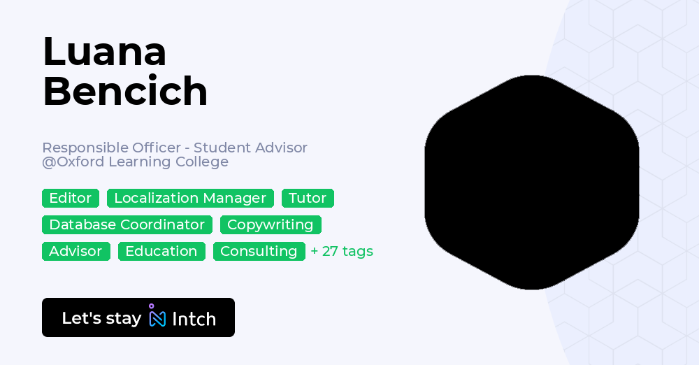 Luana Bencich - Responsible Officer - Student Advisor, Oxford Learning ...