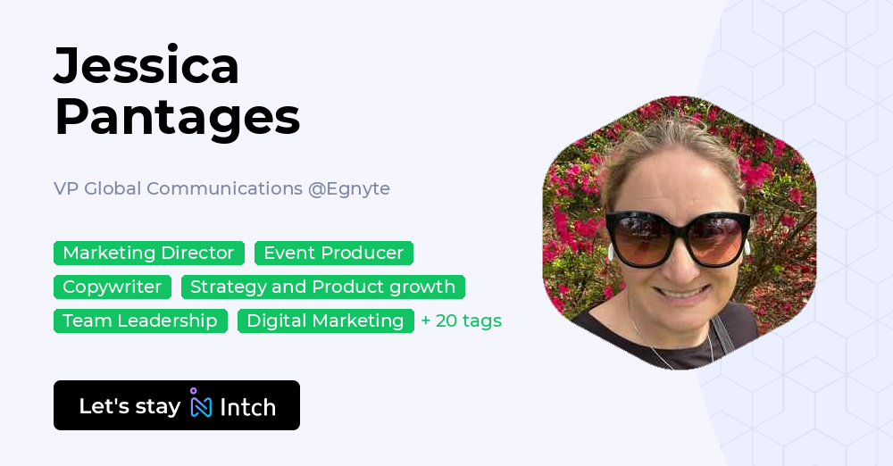 Jessica Pantages - VP Global Communications, Egnyte | Intch