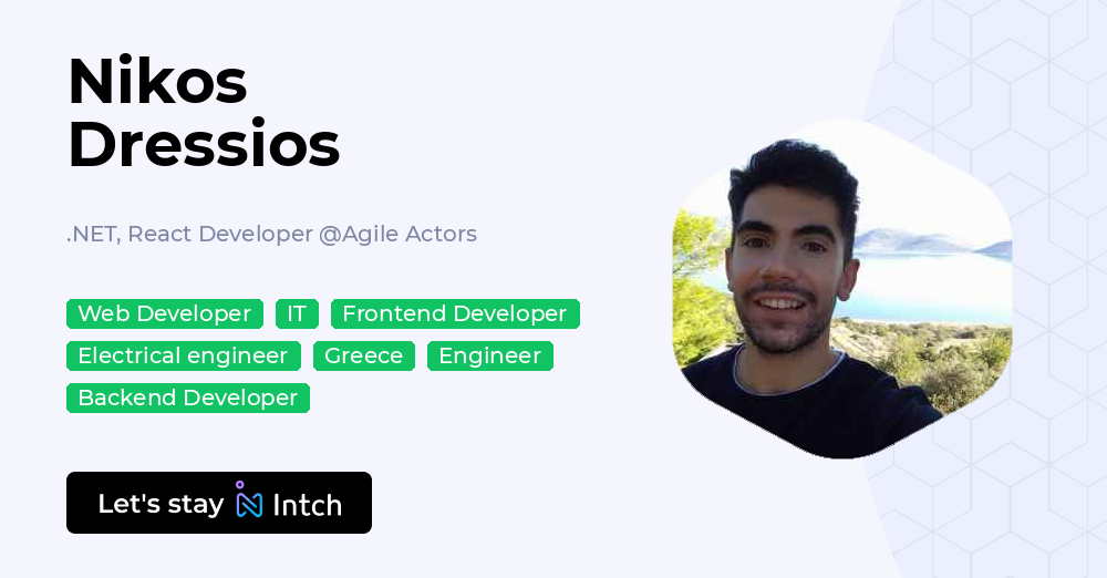 Nikos Dressios - .NET, React Developer, Agile Actors | Intch