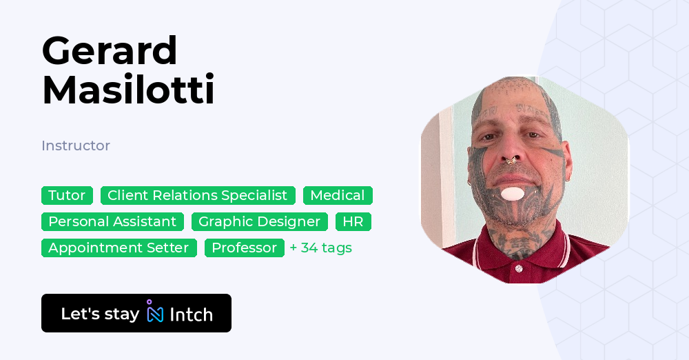 Gerard Masilotti - Instructor, | Intch