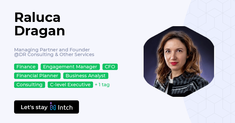 Raluca Dragan - Managing Partner and Founder, DR Consulting & Other ...
