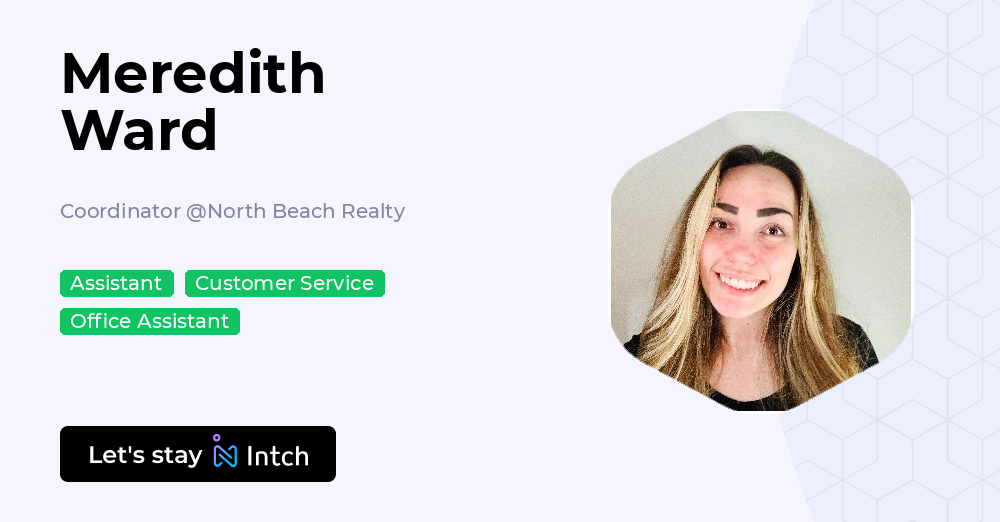 Meredith Ward - Coordinator, North Beach Realty | Intch