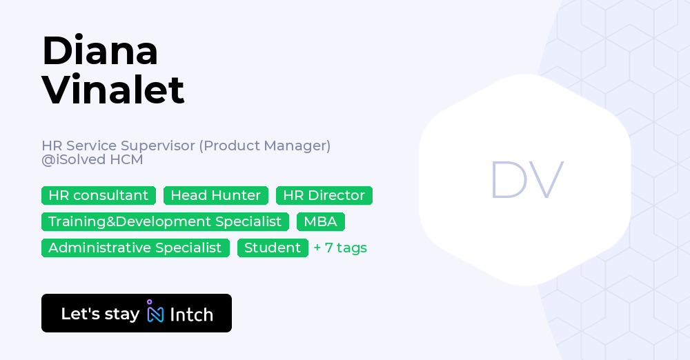 Diana Vinalet - HR Service Supervisor (Product Manager), iSolved HCM ...