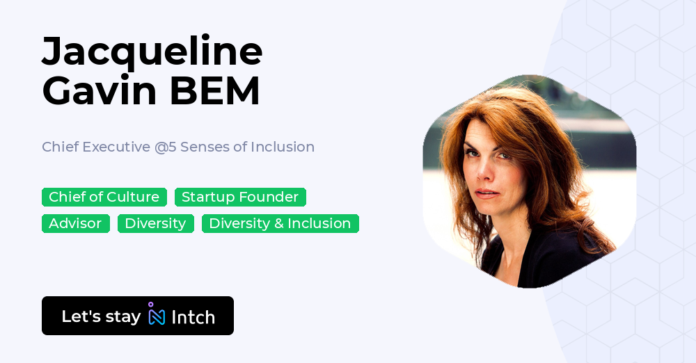 Jacqueline Gavin BEM - Chief Executive, 5 Senses of Inclusion | Intch