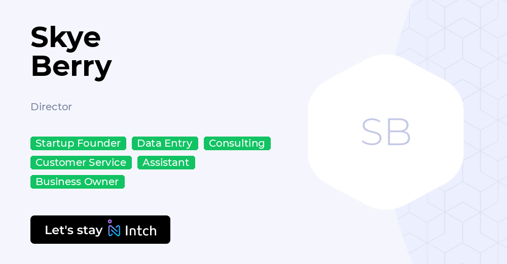 Skye Berry - Director, | Intch