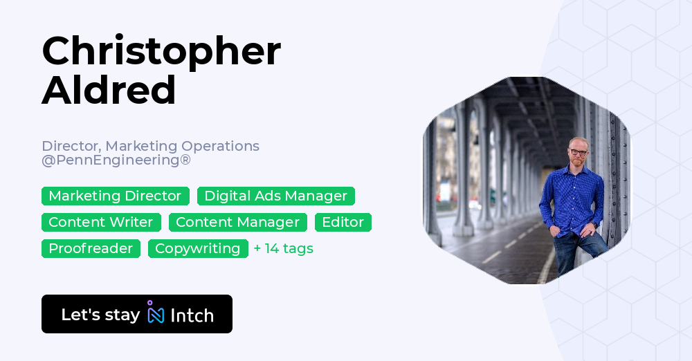 Christopher Aldred - Director, Marketing Operations, PennEngineering® | Intch