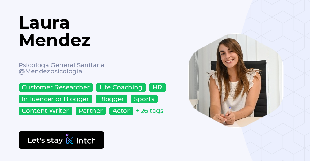 Laura Mendez - Psicologa General Sanitaria, Mendezpsicologia | Intch