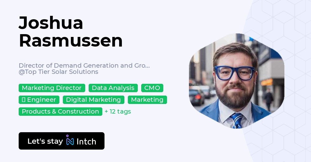 Joshua Rasmussen - Director of Demand Generation and Growth Marketing ...