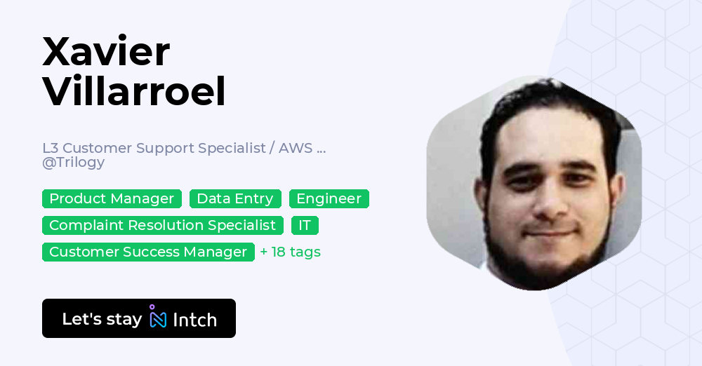 Xavier Villarroel - L3 Customer Support Specialist / AWS Solutions ...