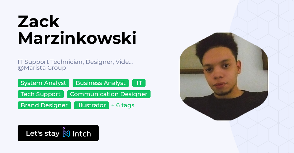 Zack Marzinkowski - IT Support Technician, Designer, Video Editor ...