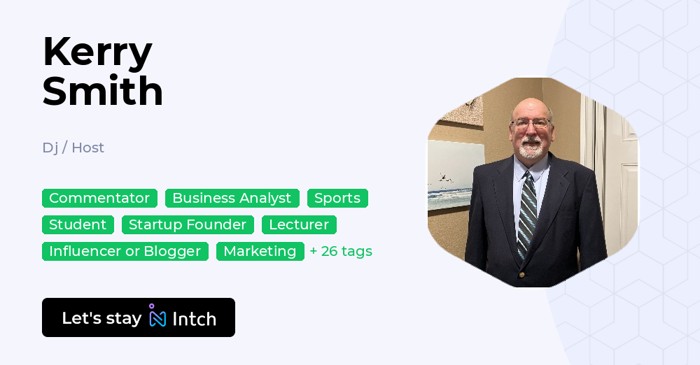 Kerry Smith - Dj / Host, | Intch