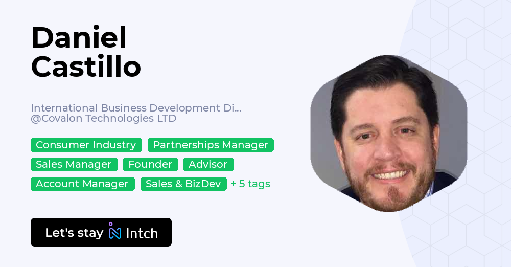 Daniel Castillo - International Business Development Director, Covalon ...