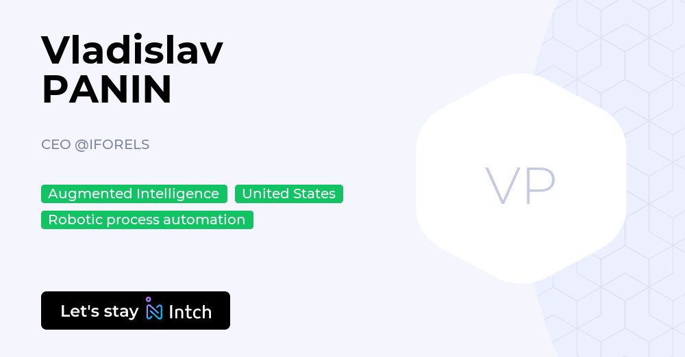 Vladislav PANIN - CEO, IFORELS | Intch