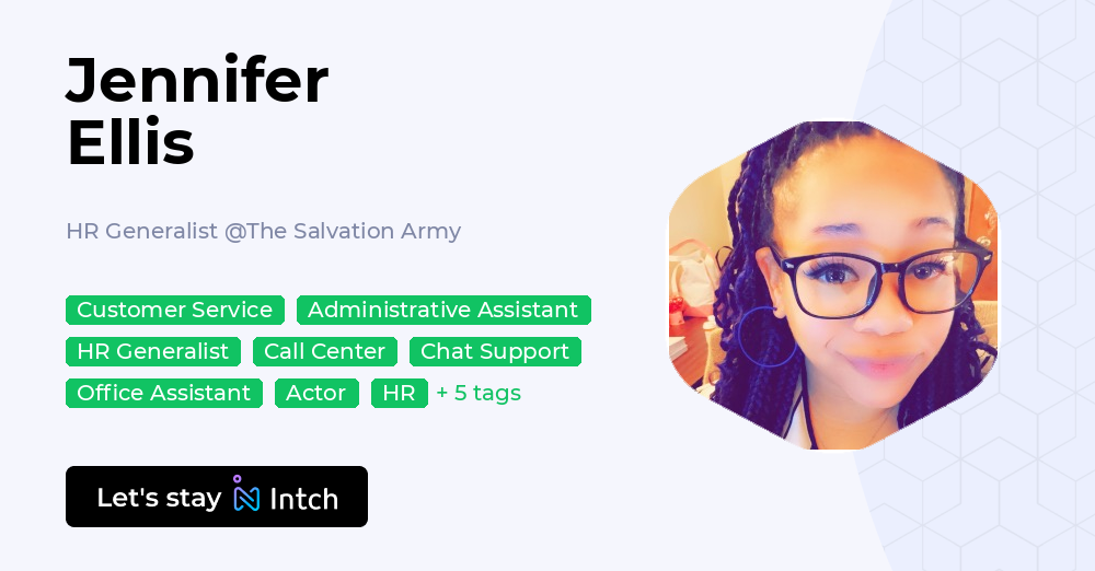 Jennifer Ellis - HR Generalist, The Salvation Army | Intch