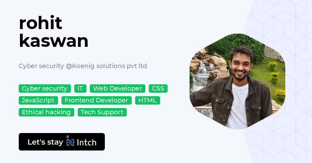 rohit kaswan - Cyber security, Koenig solutions pvt ltd | Intch