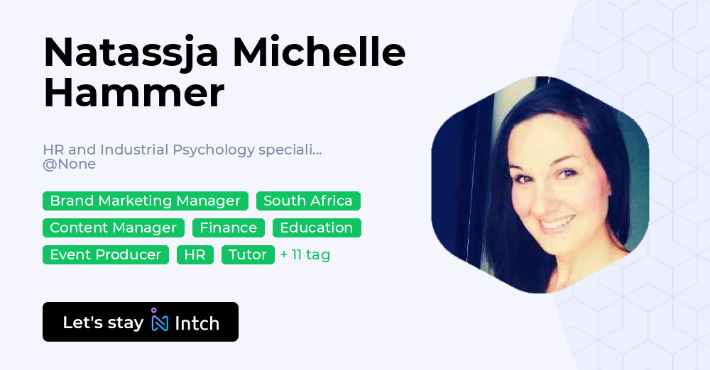 Natassja Michelle Hammer - HR and Industrial Psychology specialist ...