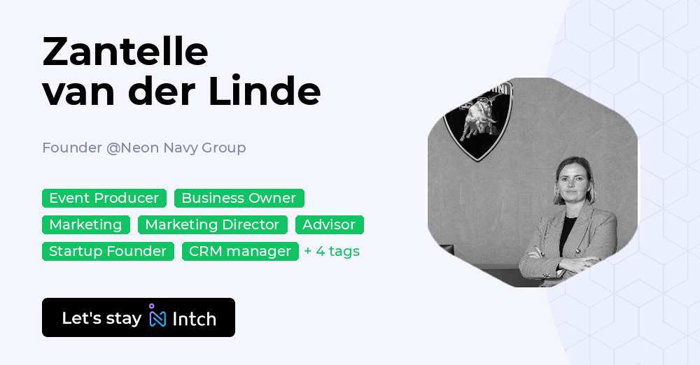 Zantelle van der Linde - Founder, Neon Navy Group | Intch