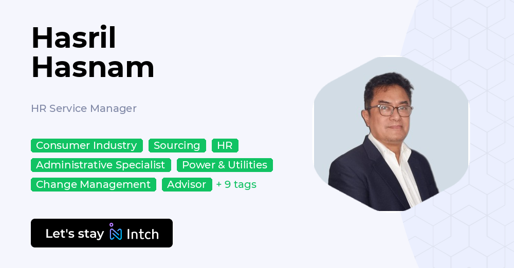 Hasril Hasnam - HR Service Manager, | Intch
