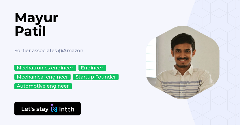Mayur Patil - Sortier associates, Amazon | Intch