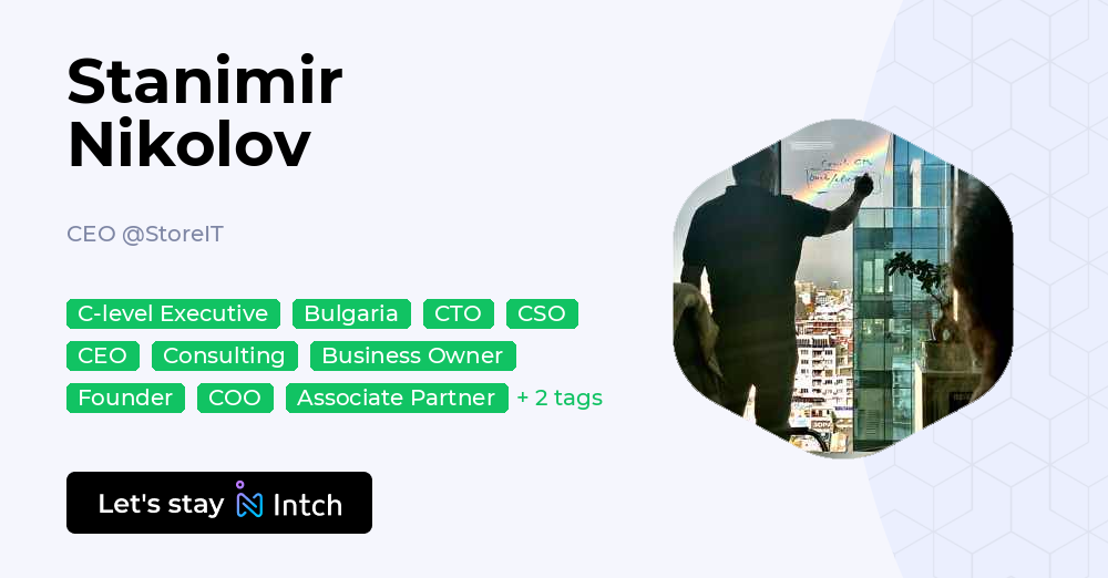 Stanimir Nikolov - CEO, StoreIT | Intch