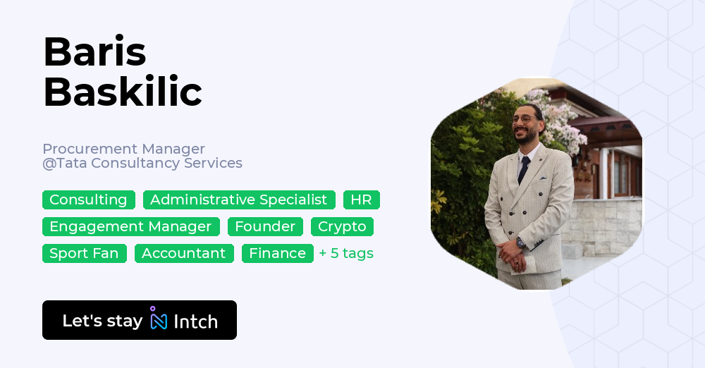 Baris Baskilic - Procurement Manager, Tata Consultancy Services | Intch