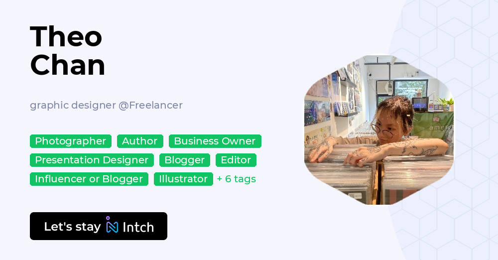 Theo Chan - graphic designer, Freelancer | Intch